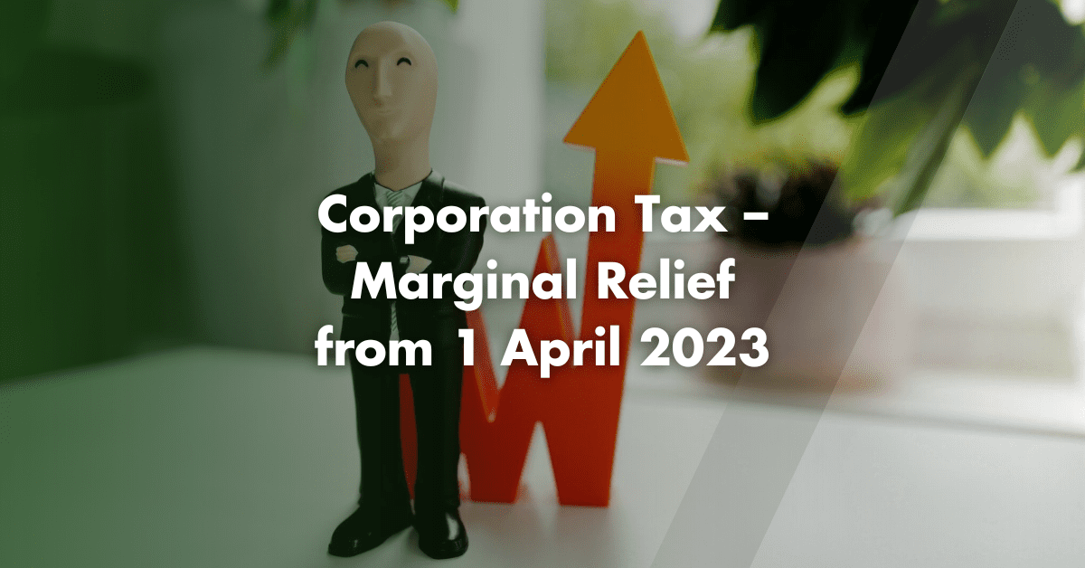 Corporation Tax - marginal relief rate from 1 April 2023